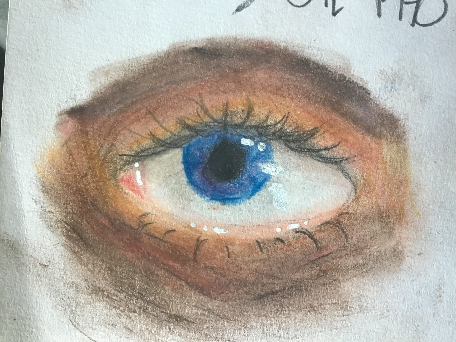 ArtStation - Pastel stick eye