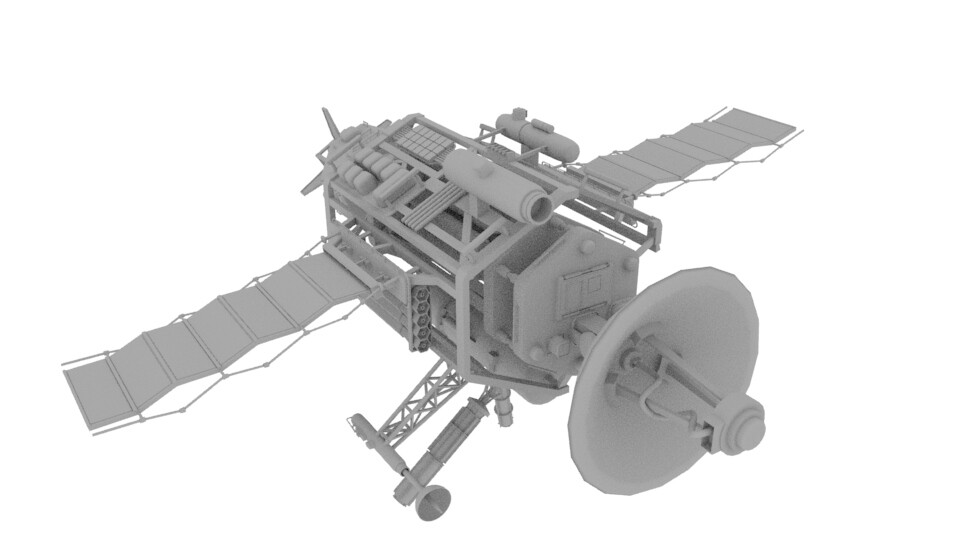 ArtStation - 3d satellite
