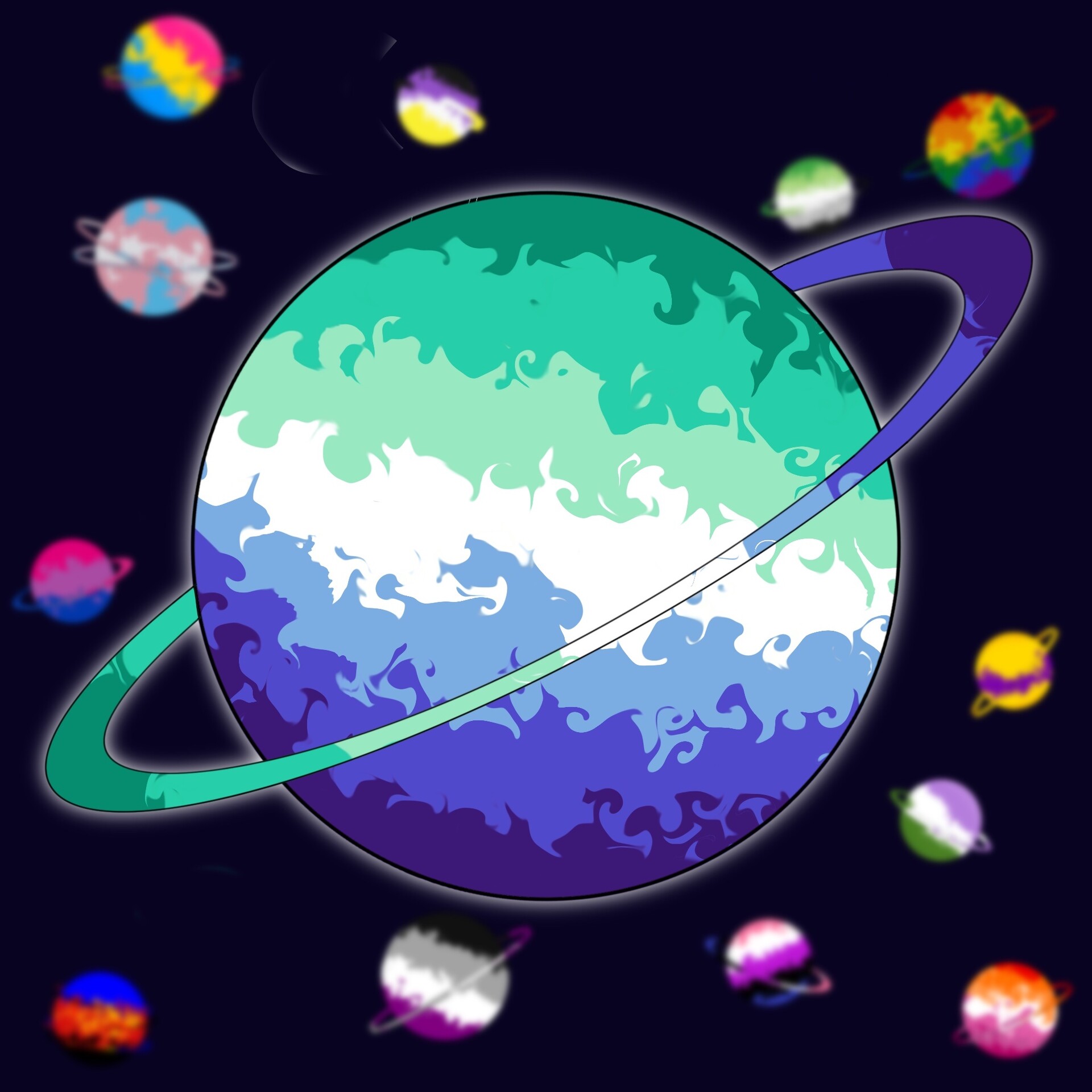 ArtStation - Pride planet: Gay