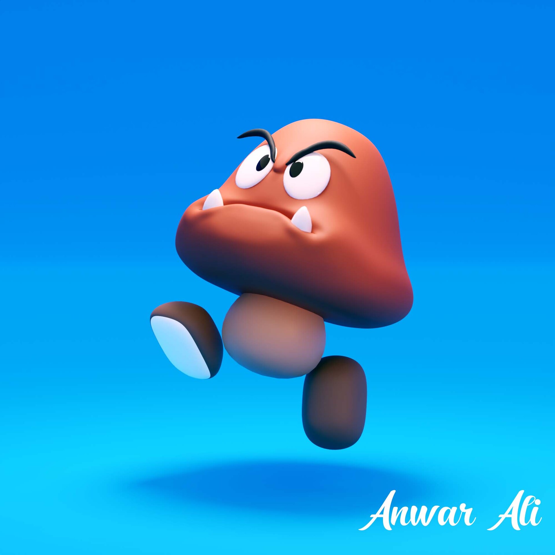 Artstation Jumping Goomba