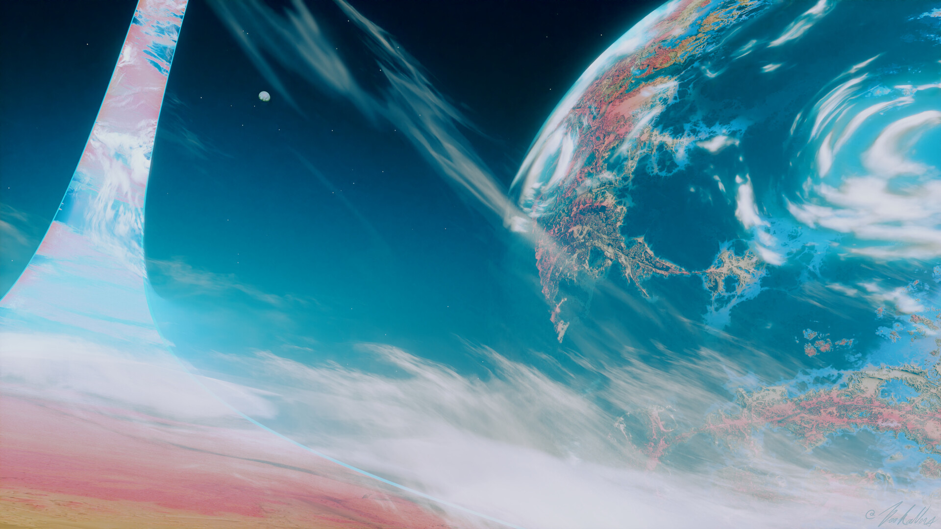 ArtStation - Ring World and Home World