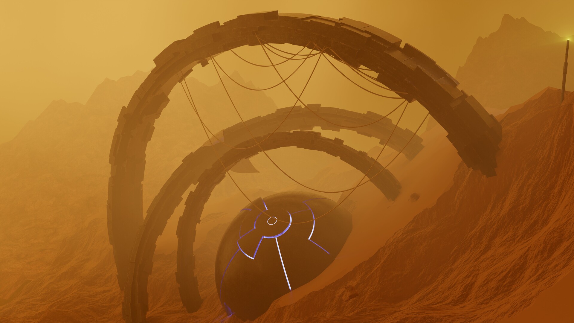 ArtStation - Crashed alien ship