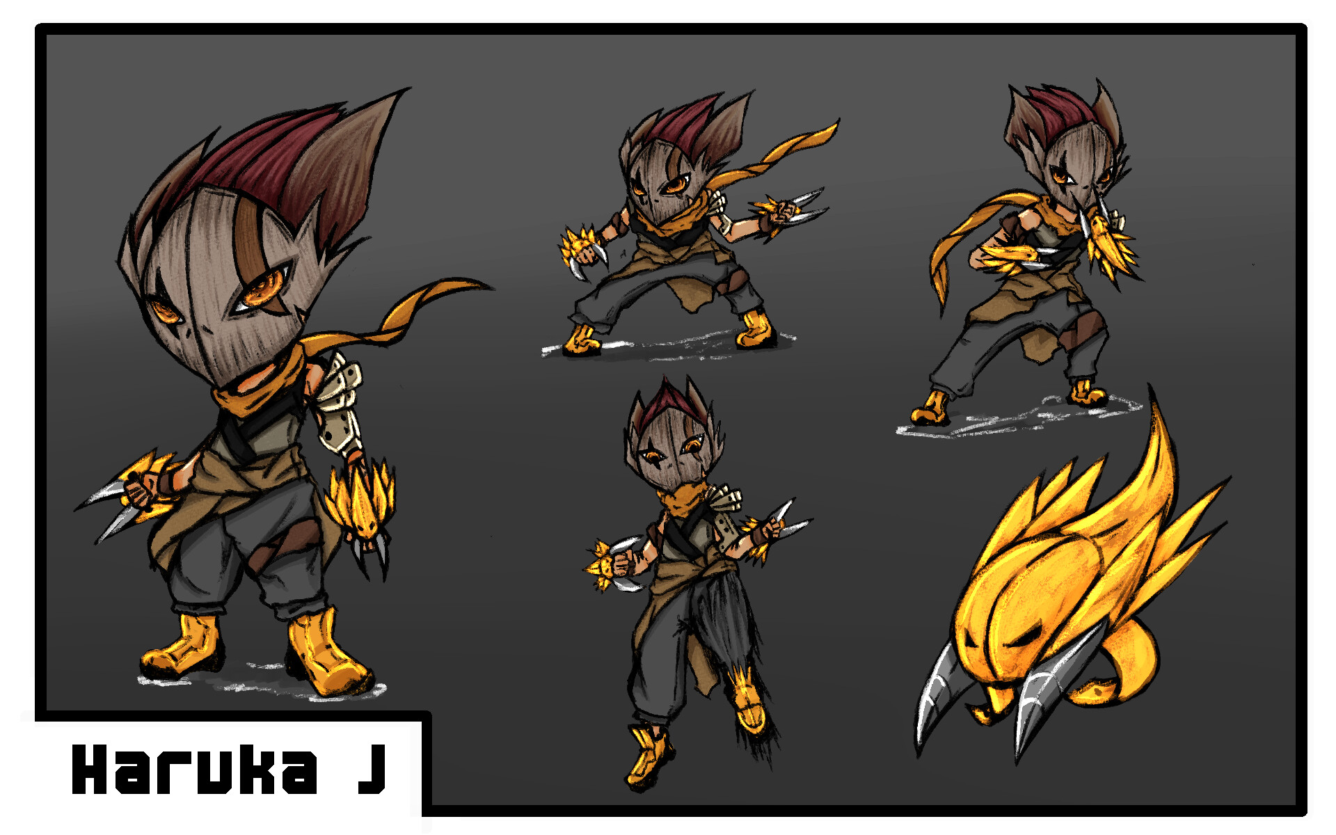 ArtStation - Character Concept - Masked Fighter