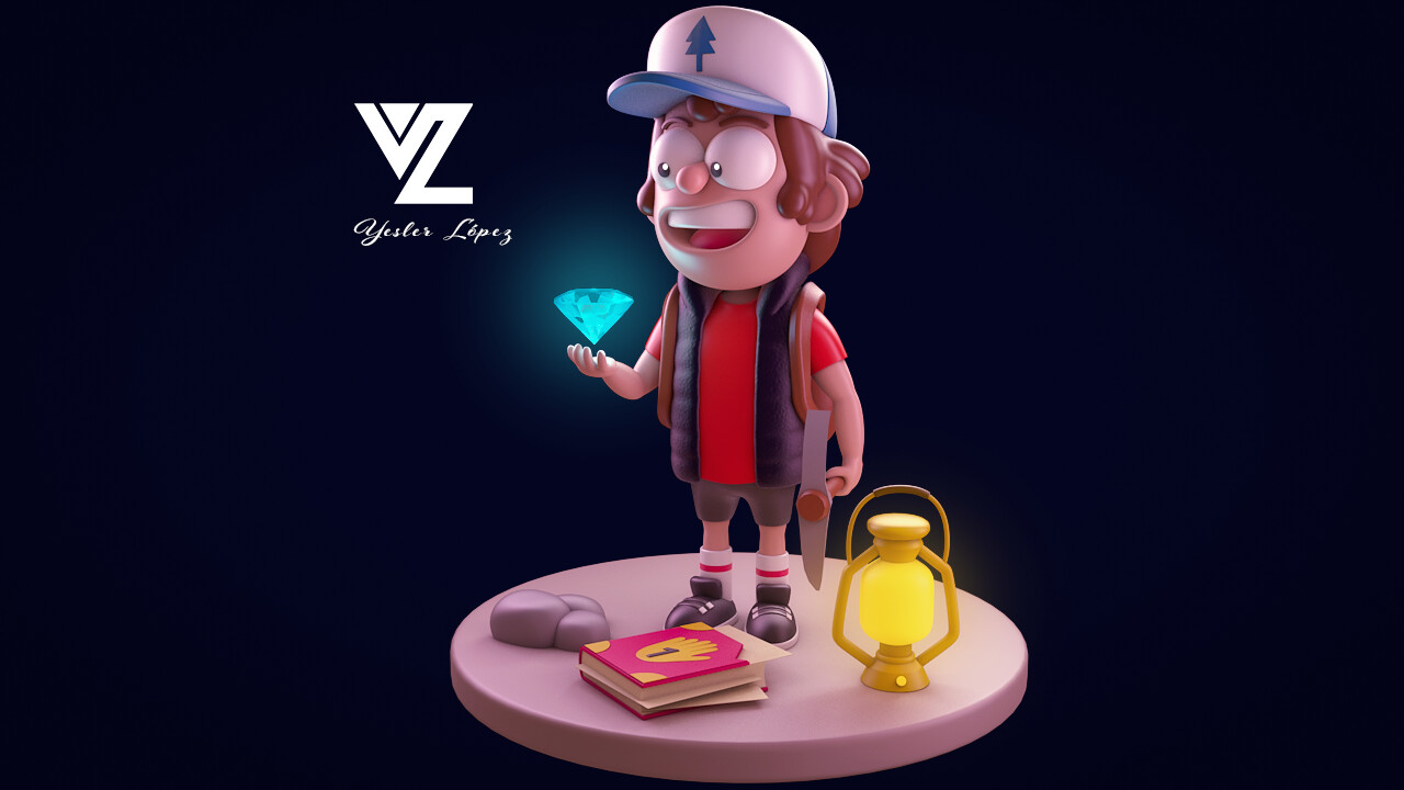 ArtStation - modelado de Dipper