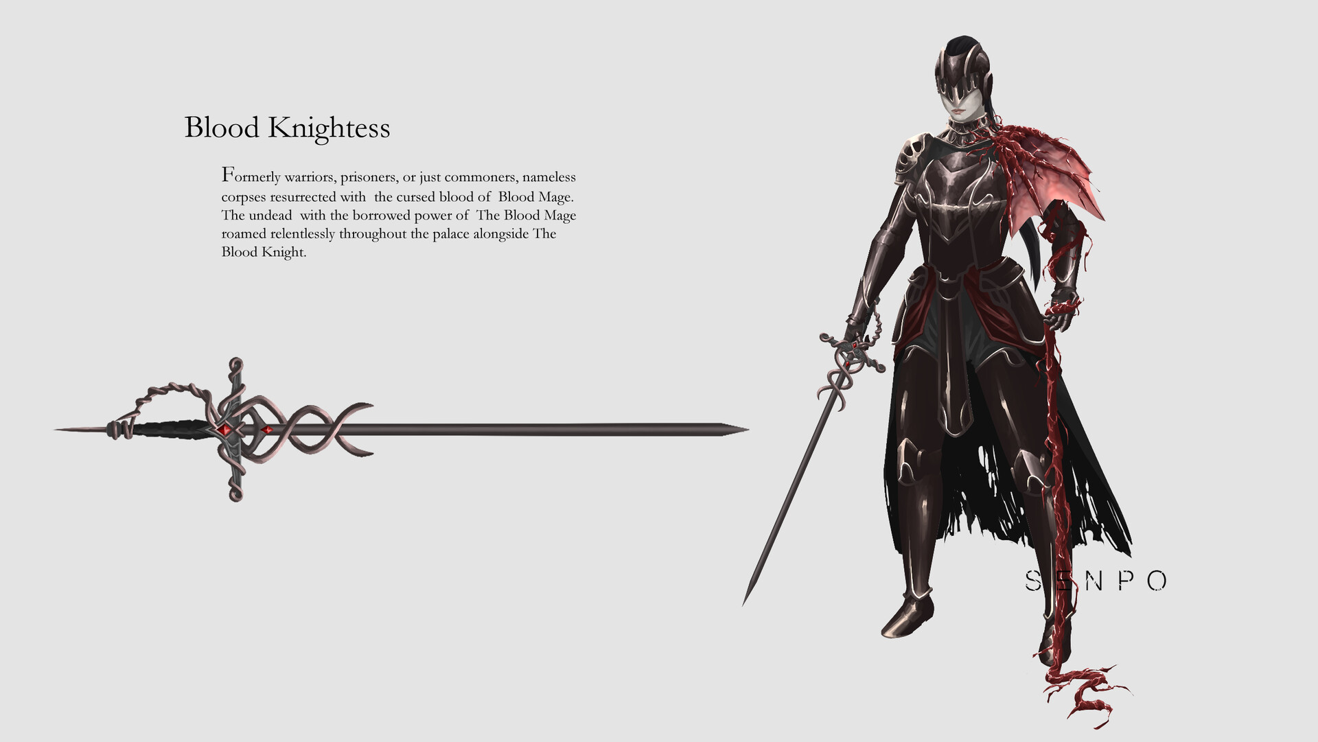 ArtStation - Blood Knightess