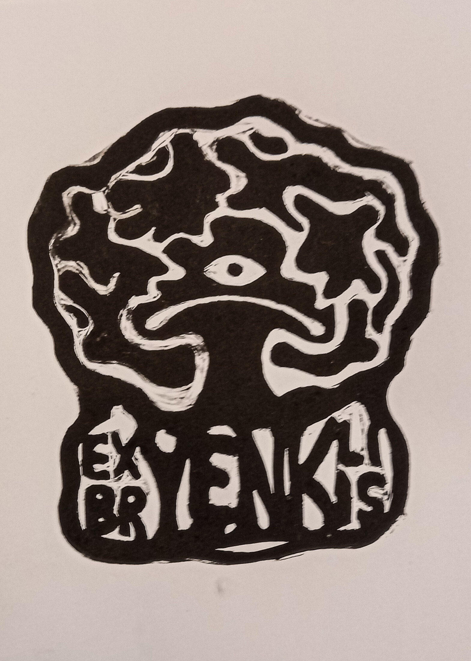 Ihor Yurchenko (YOK) - Linoryt / Linoleum cut / Матриця Лінорит