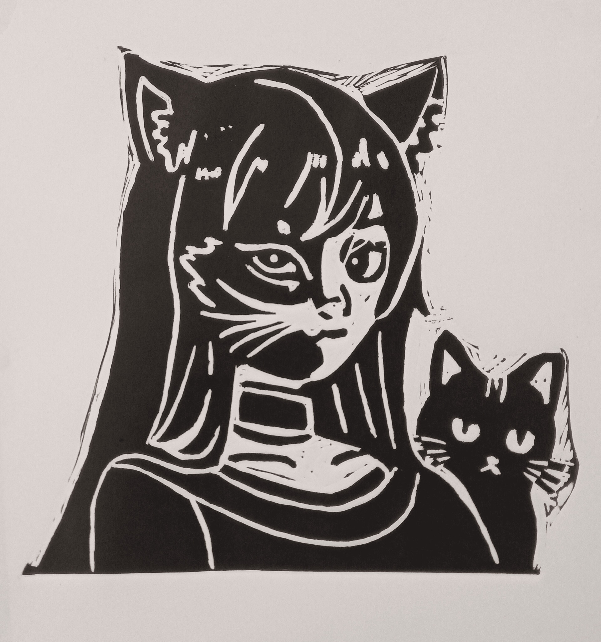 Ihor Yurchenko (YOK) - Linoryt / Linoleum cut / Матриця Лінорит