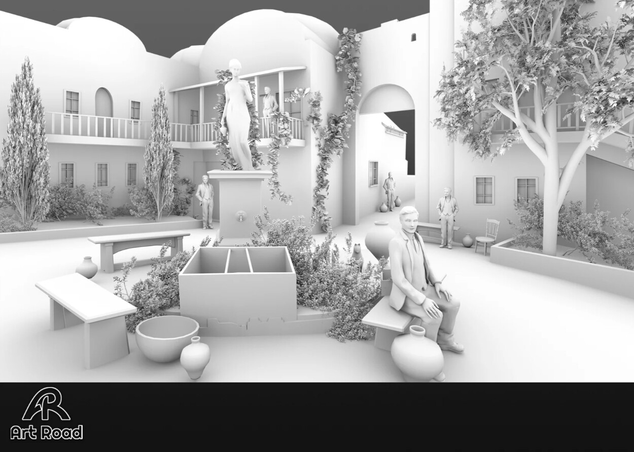 ArtStation - 3D scene for a game in the Hidden Object style