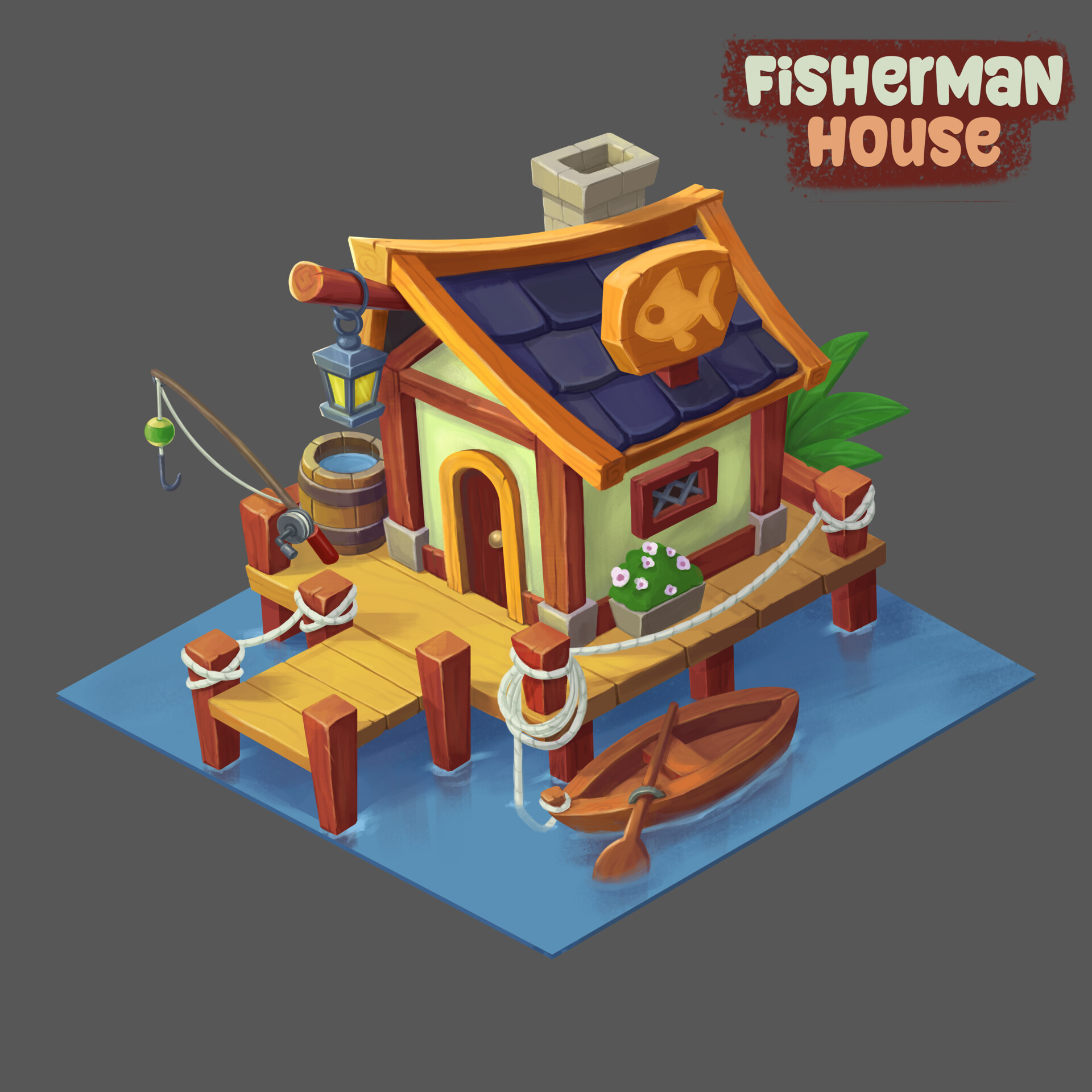 ArtStation - Fisherman House - Game Art