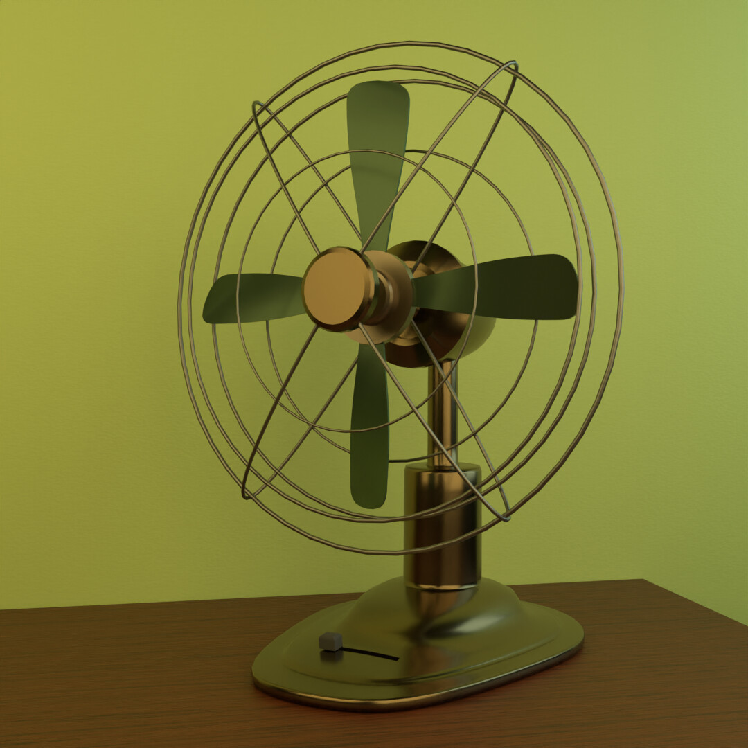 ArtStation - Desk fan