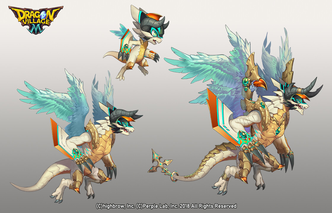 ArtStation - [Dragon Village M] ashley Dragon design work.