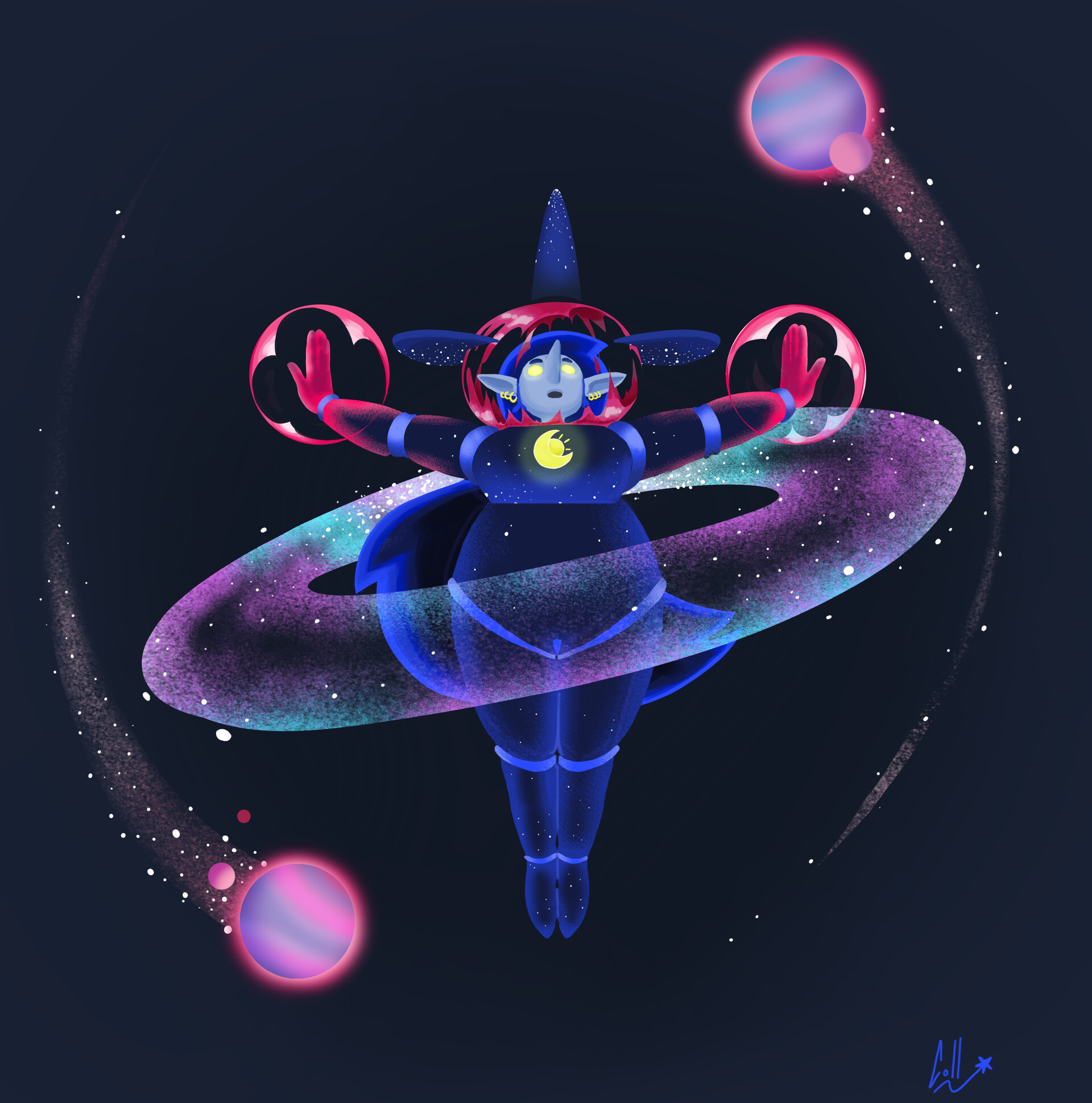 ArtStation - Astronaut Witch | Character Design Challenge June '23