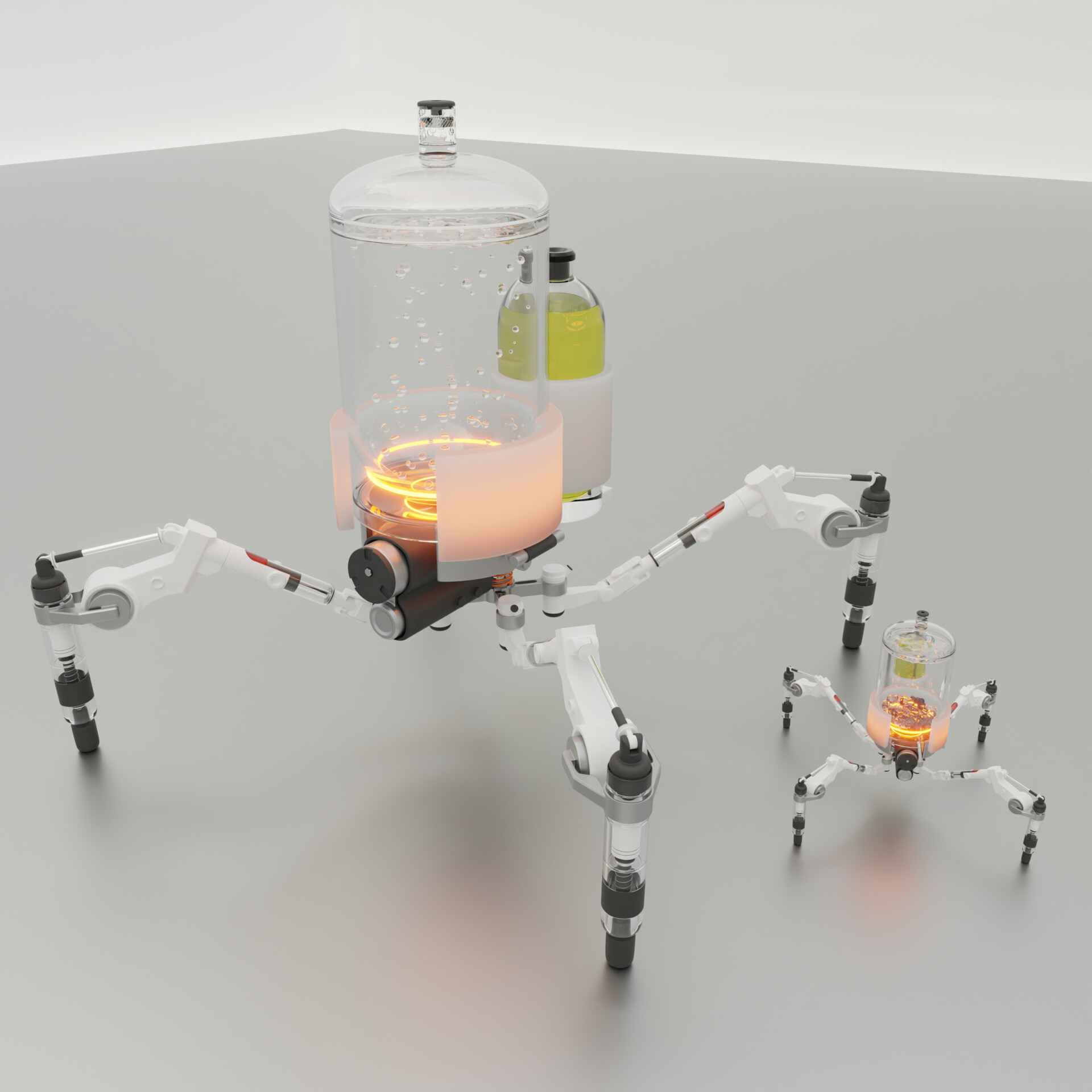 ArtStation - Mantis, A steam powered lab robot.