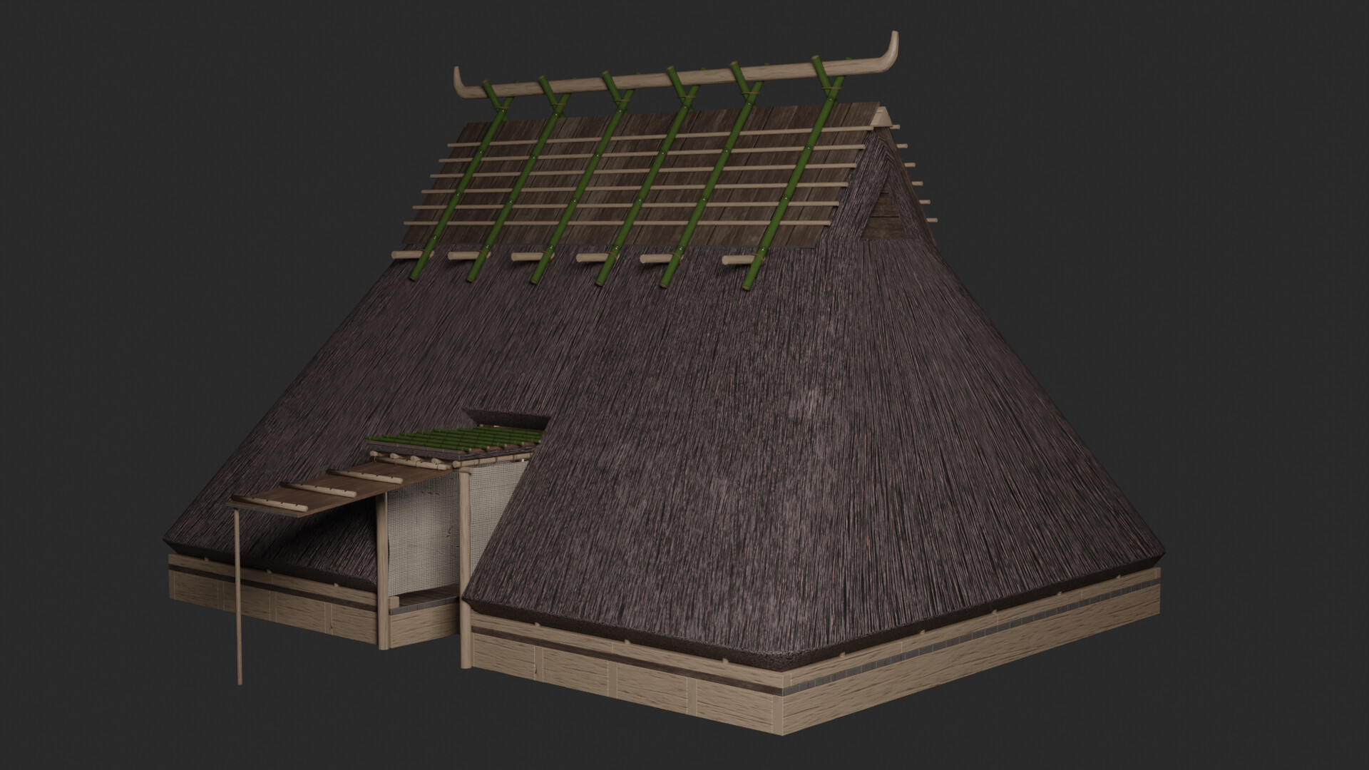 ArtStation - Ancient Japanese Village Hut