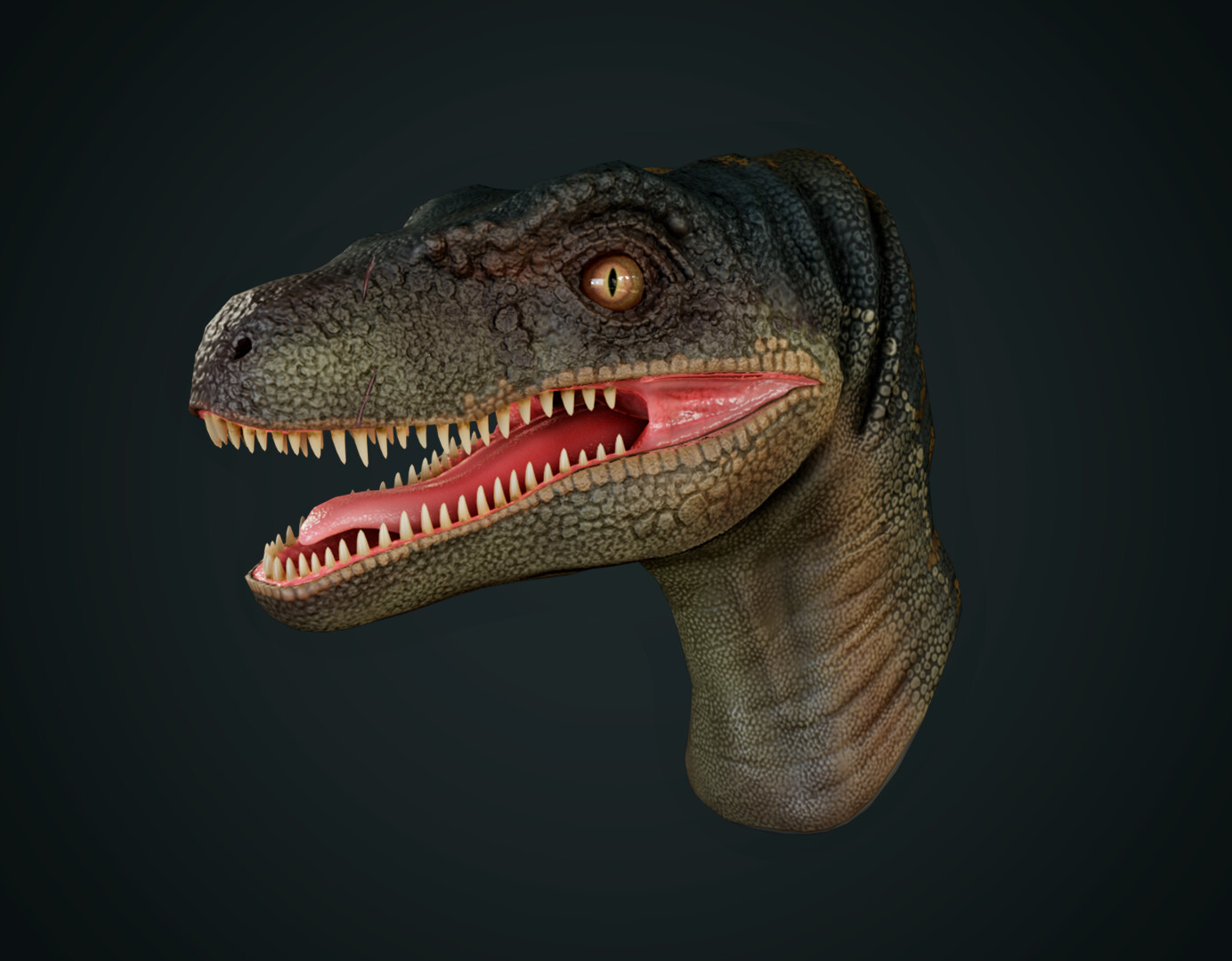 ArtStation - Dinosaur Head (Real-Time)