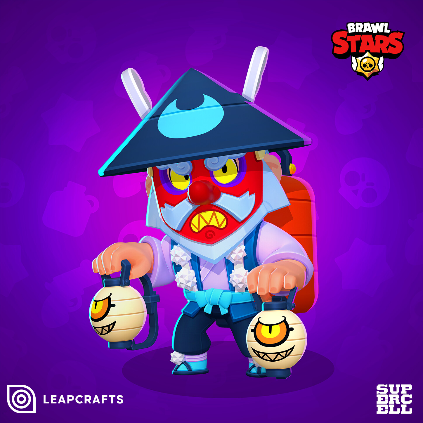 ArtStation - Brawl Stars - Dynamike Tengu Mike