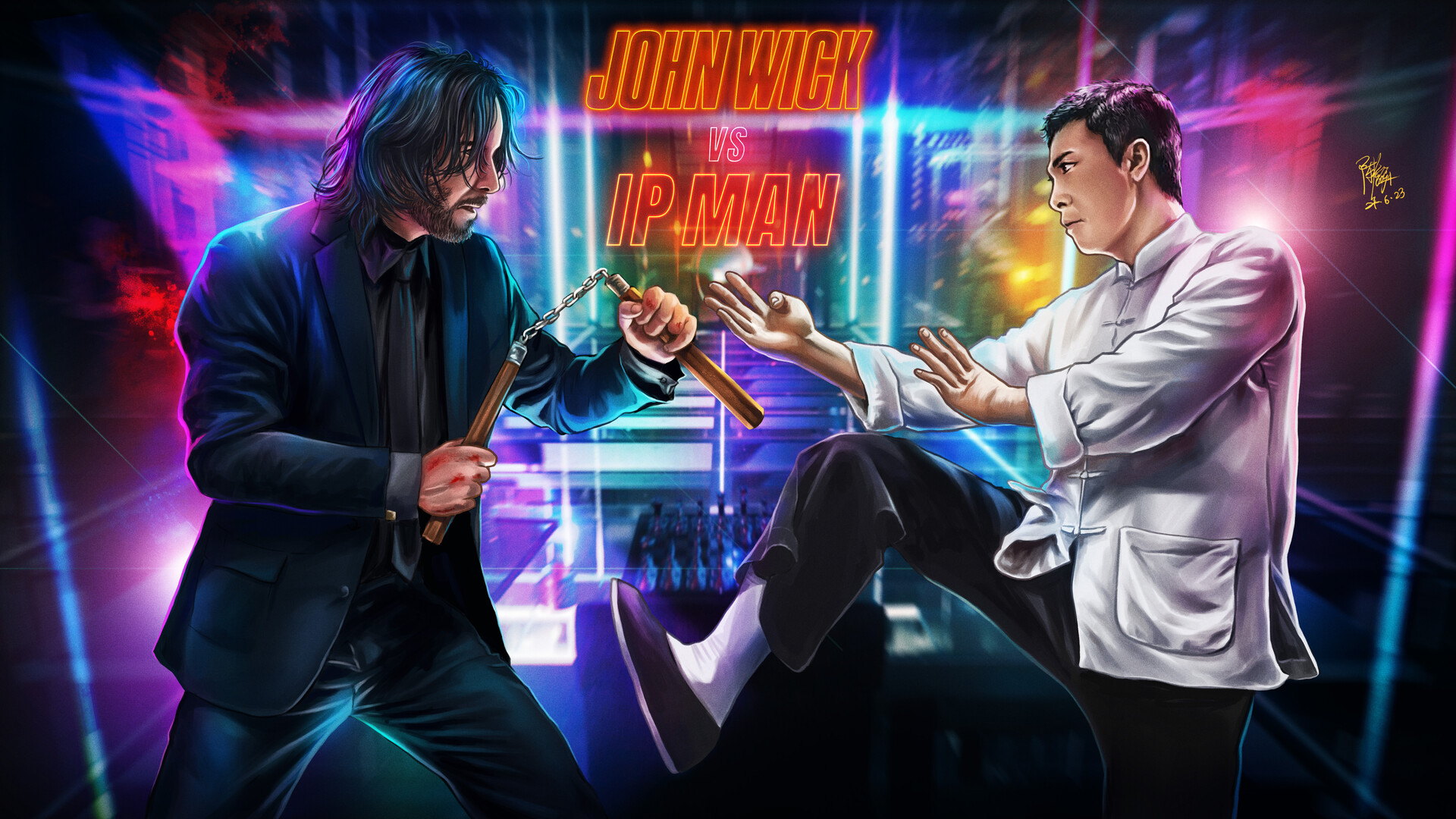 ArtStation - John Wick Vs Ip Man