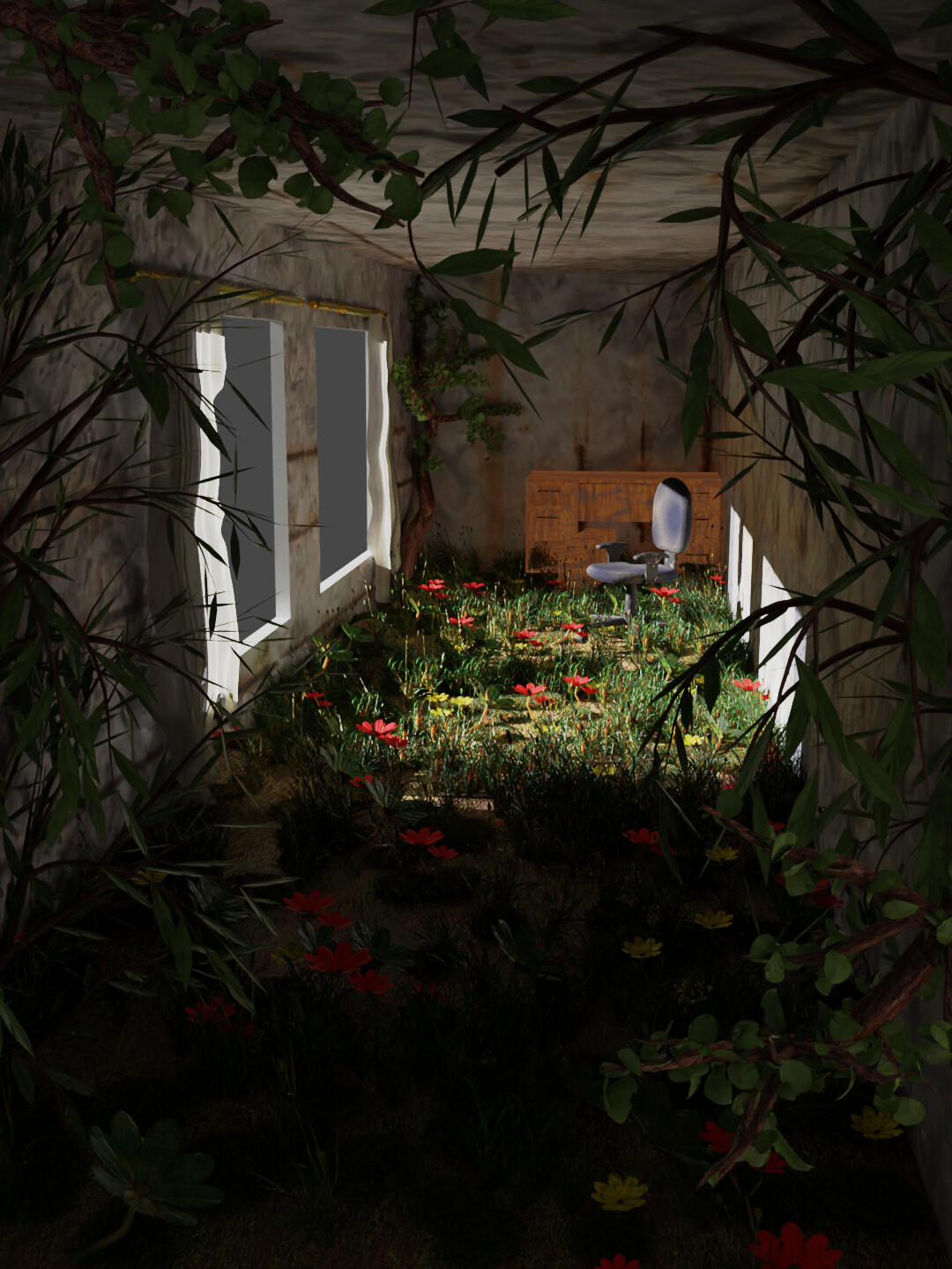 ArtStation - 3D scene as room war