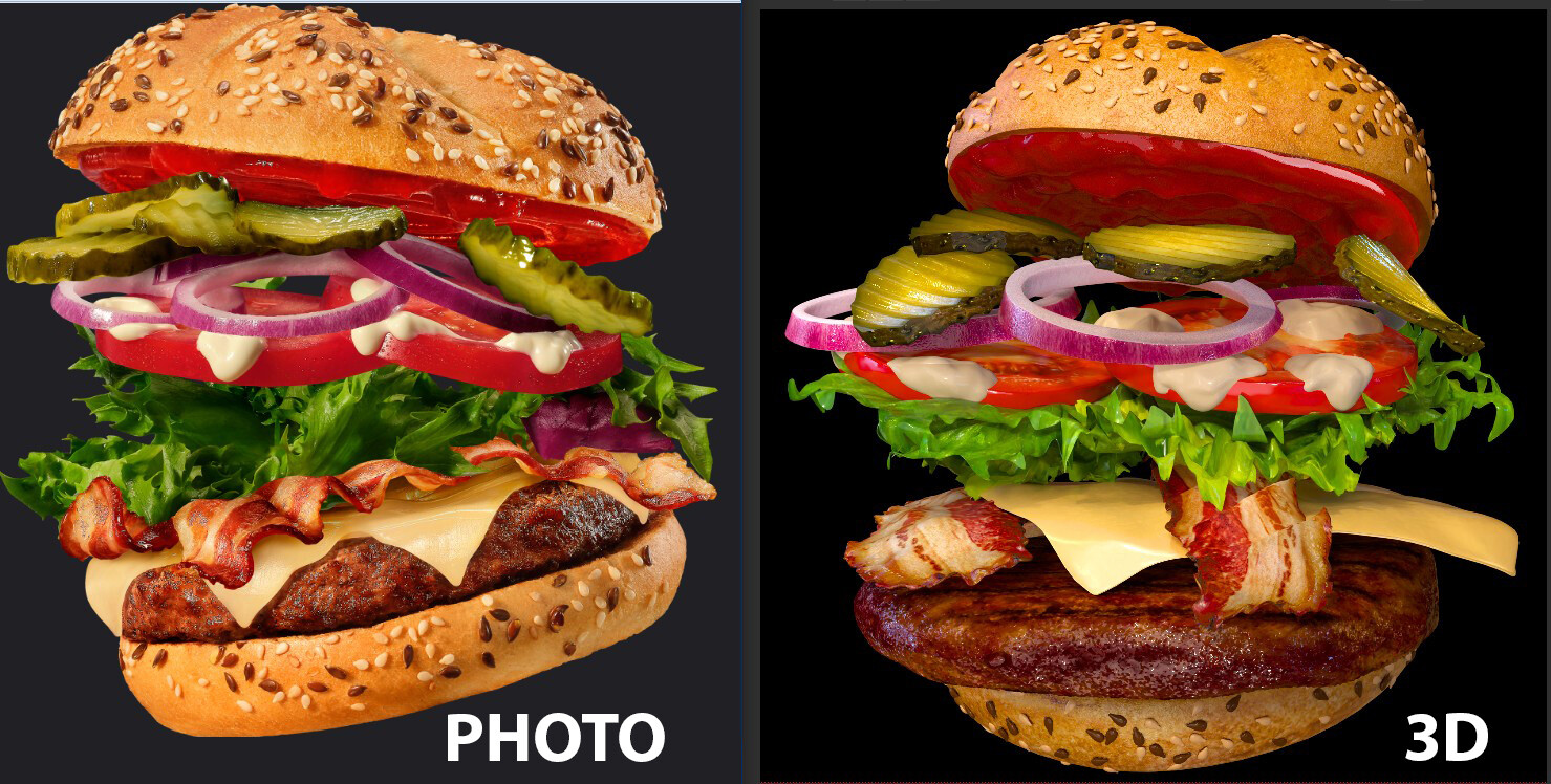 ArtStation - BURGER photo\3d visualization