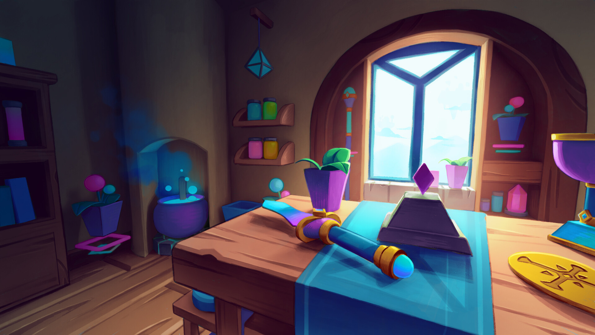 ArtStation - MAGE HOUSE BY LUIGI SPAMPINATO