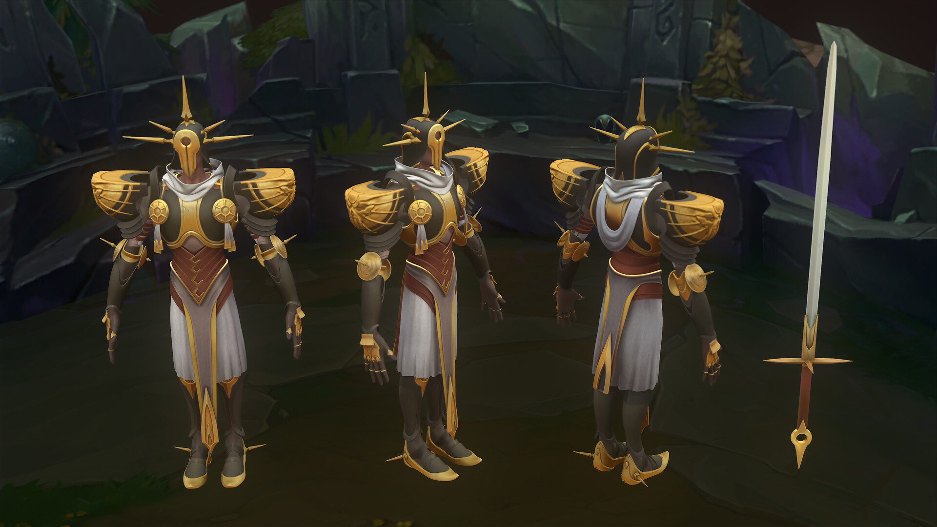 igor Mandalla - Stylized-HandPainted-Celestial Soldier