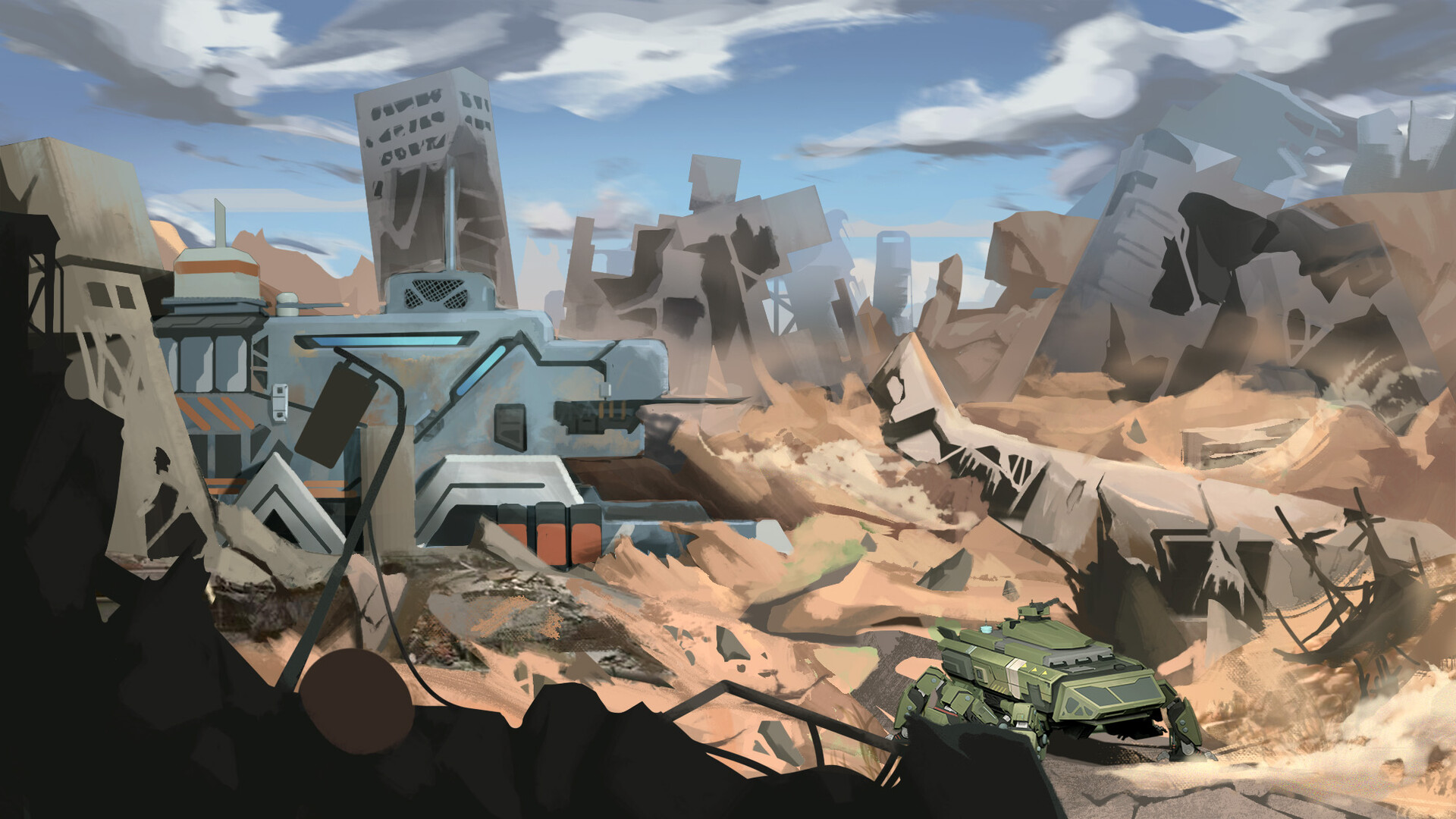 ArtStation - After war ruins