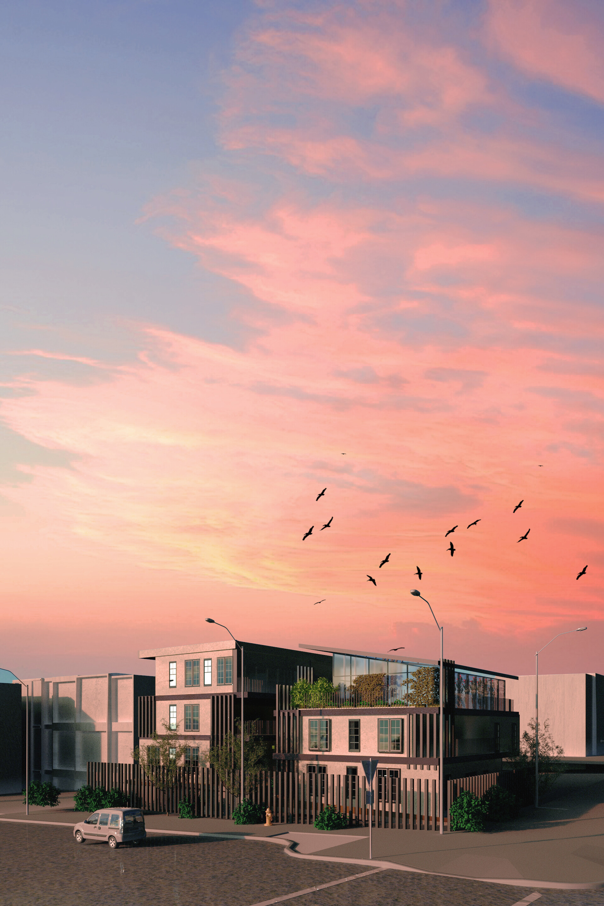 ArtStation - Generations' Resonance - A Multi-Unit Home Design