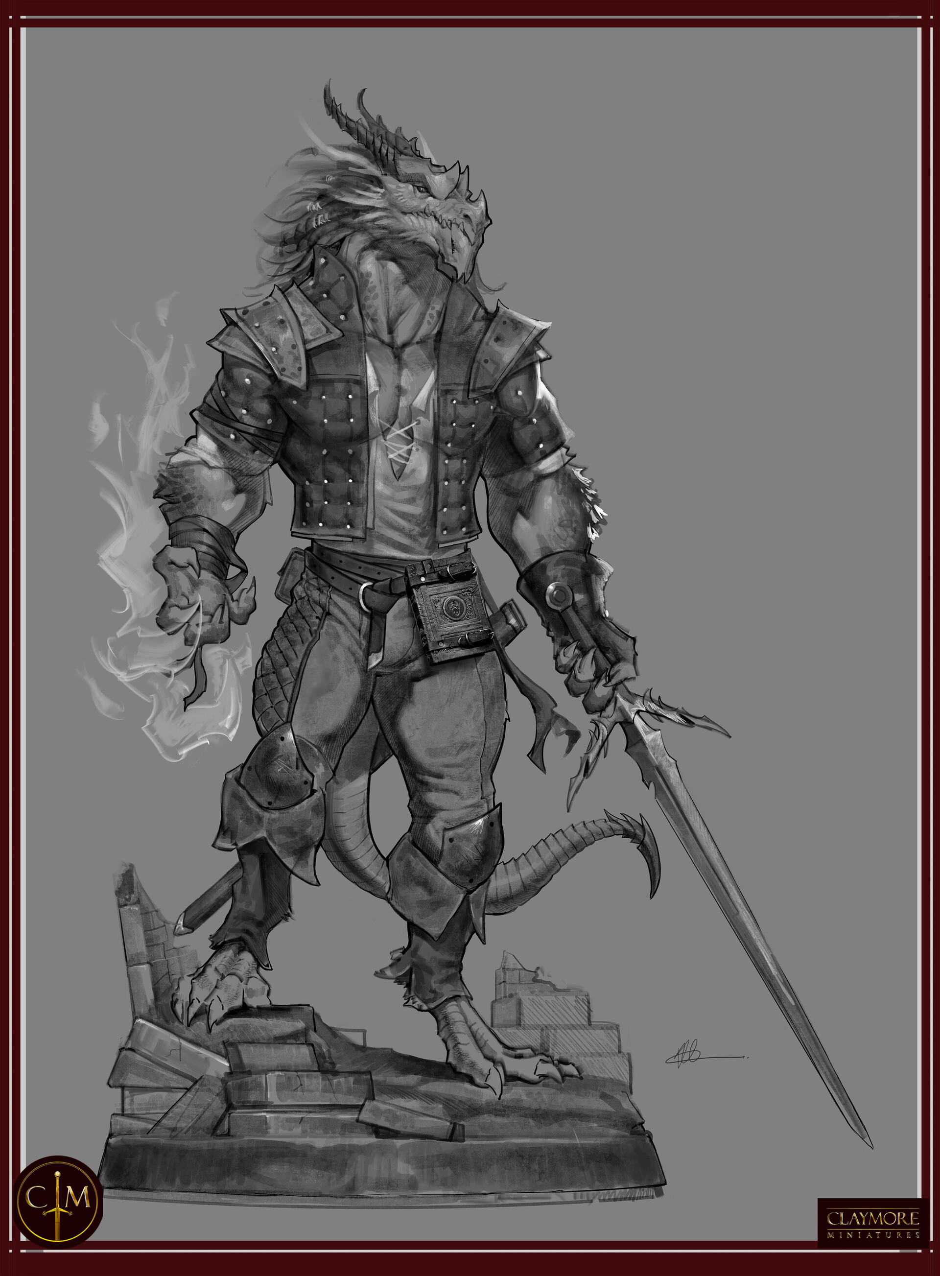 ArtStation - Dragonborn Wizard