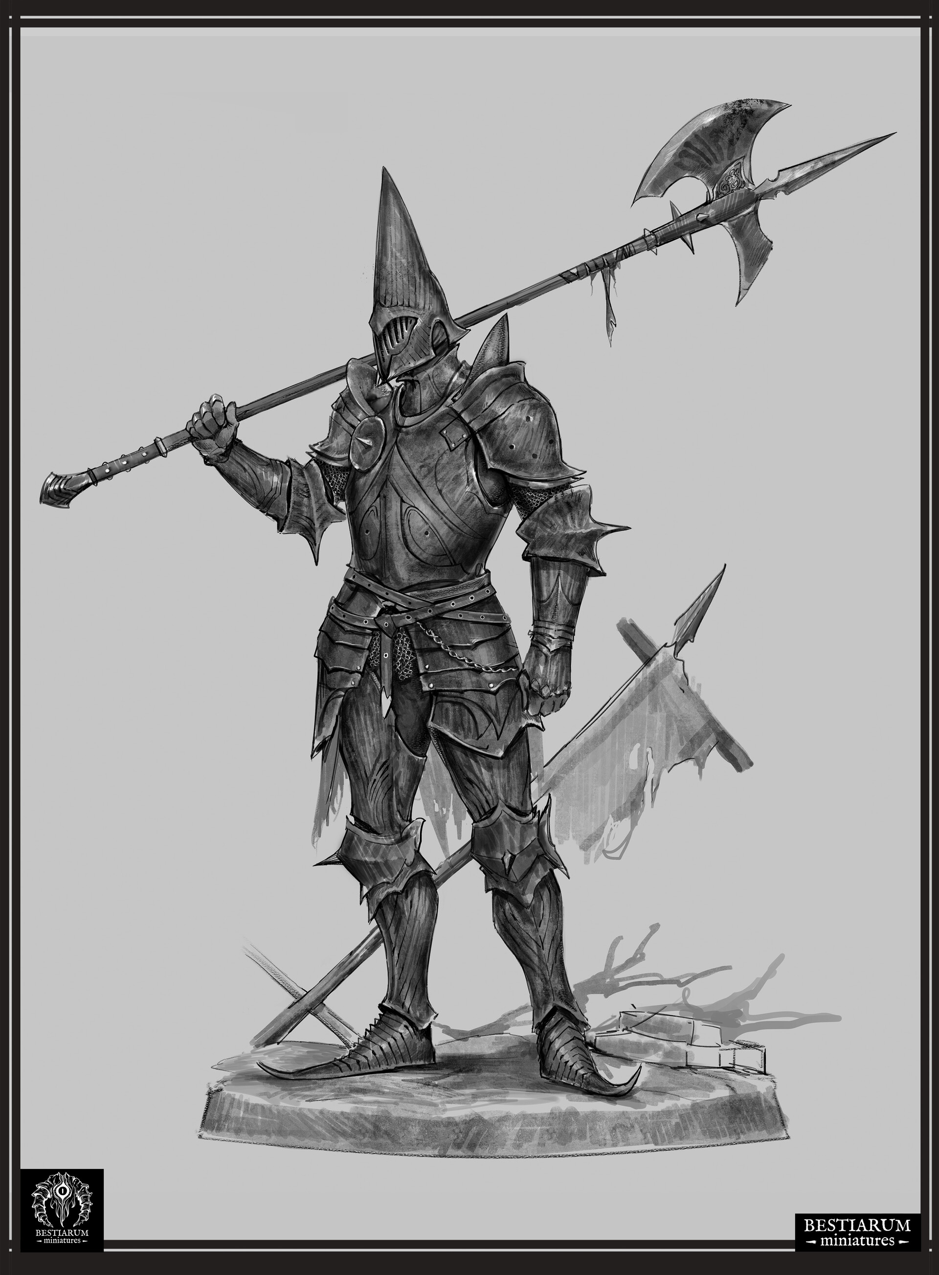 ArtStation - Black Knight - Bestiarum Miniatures