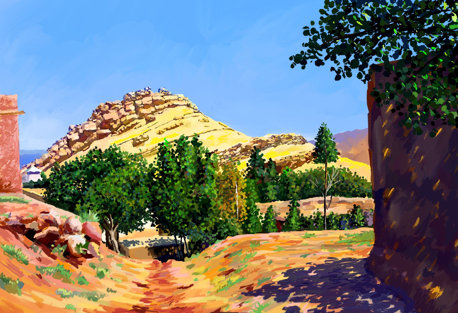 ArtStation - Yellow mountain 2