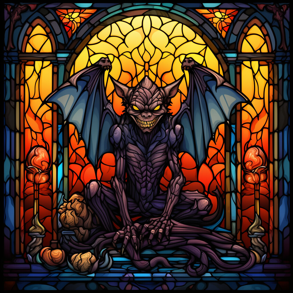 ArtStation - Gargoyle Stained Glass