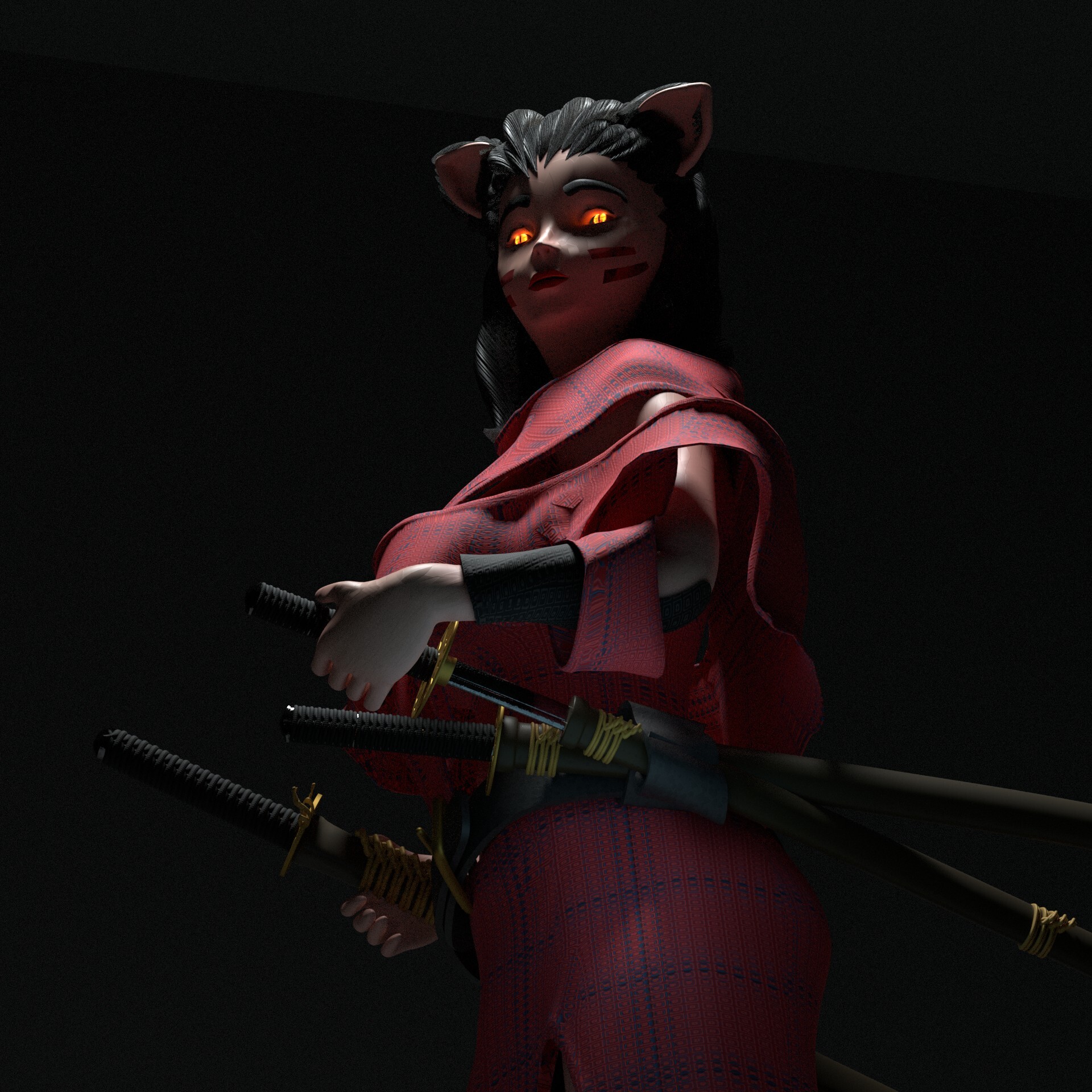 ArtStation - Swords woman