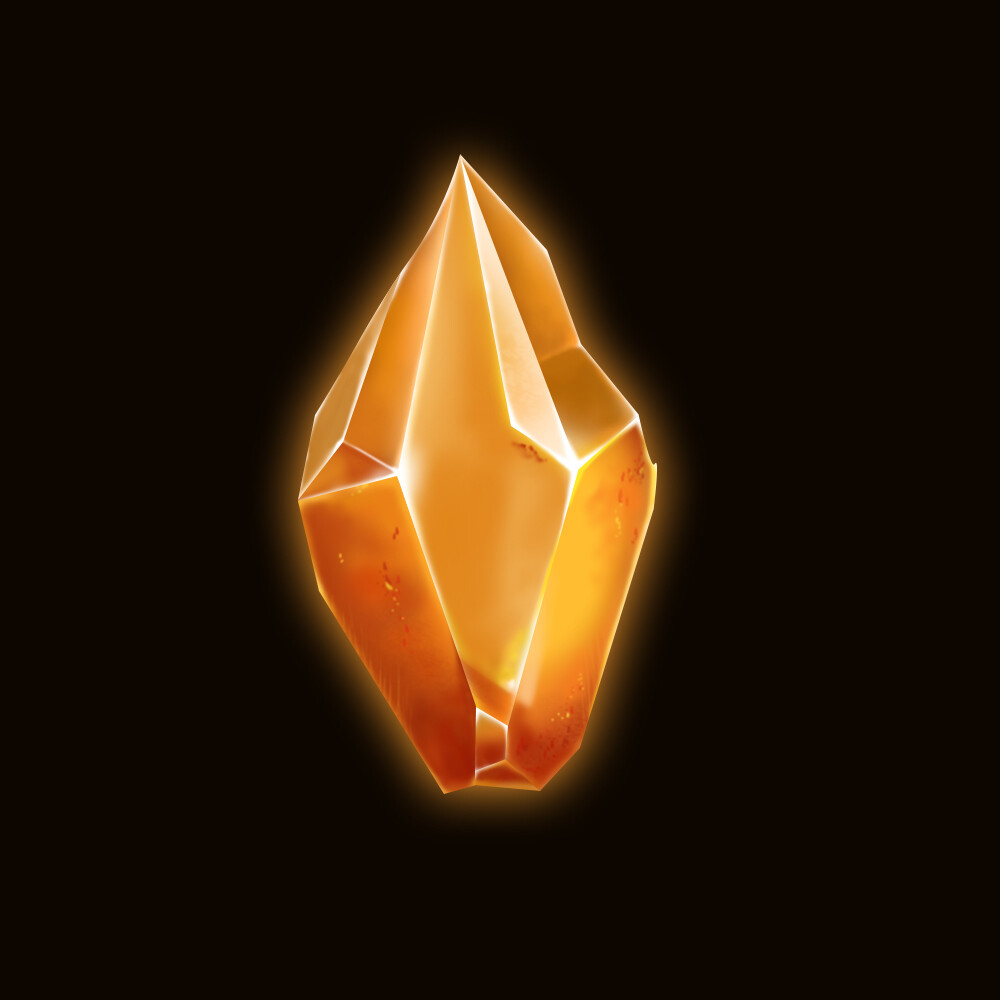 ArtStation - An orange crystal:)