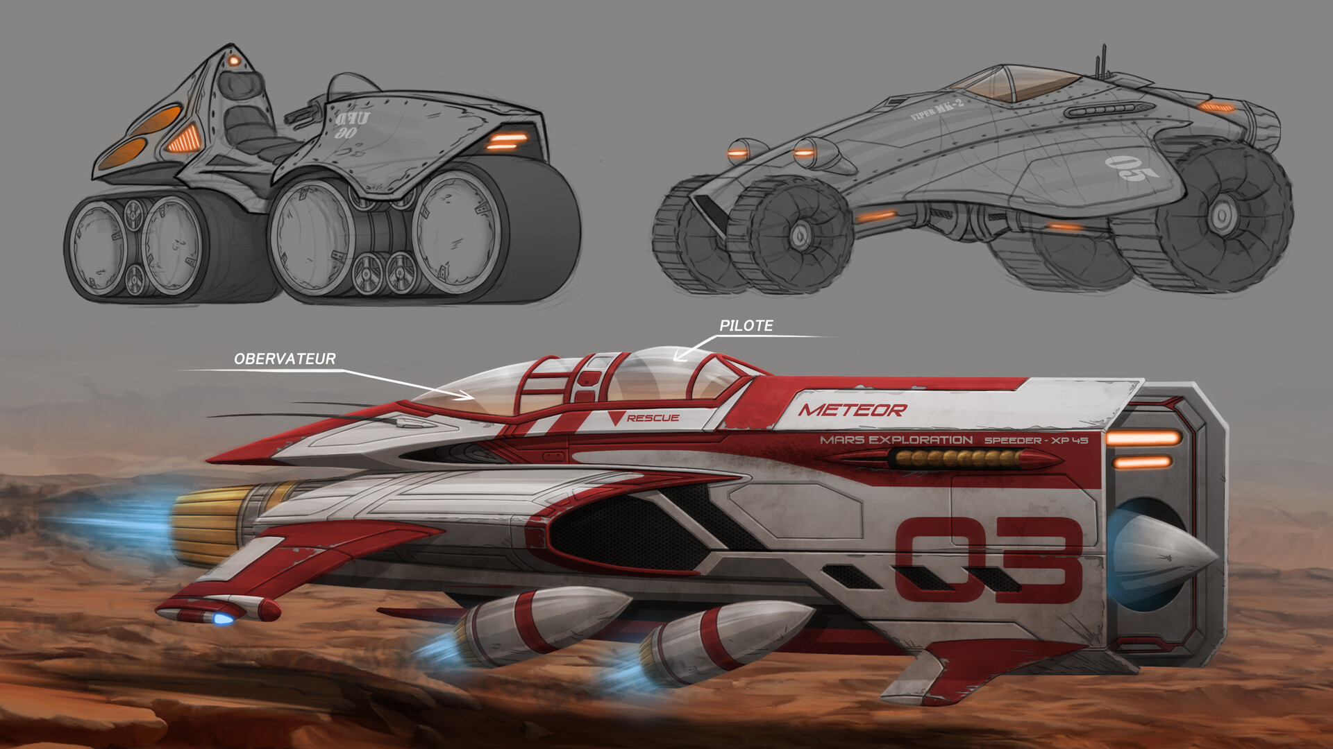 ArtStation - diesel-punk vehicles