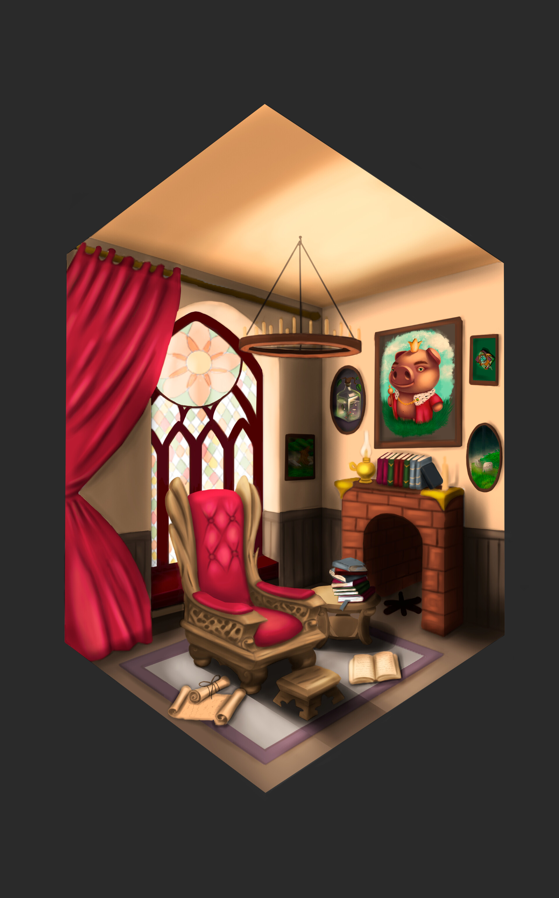 ArtStation - Room for the Pig King