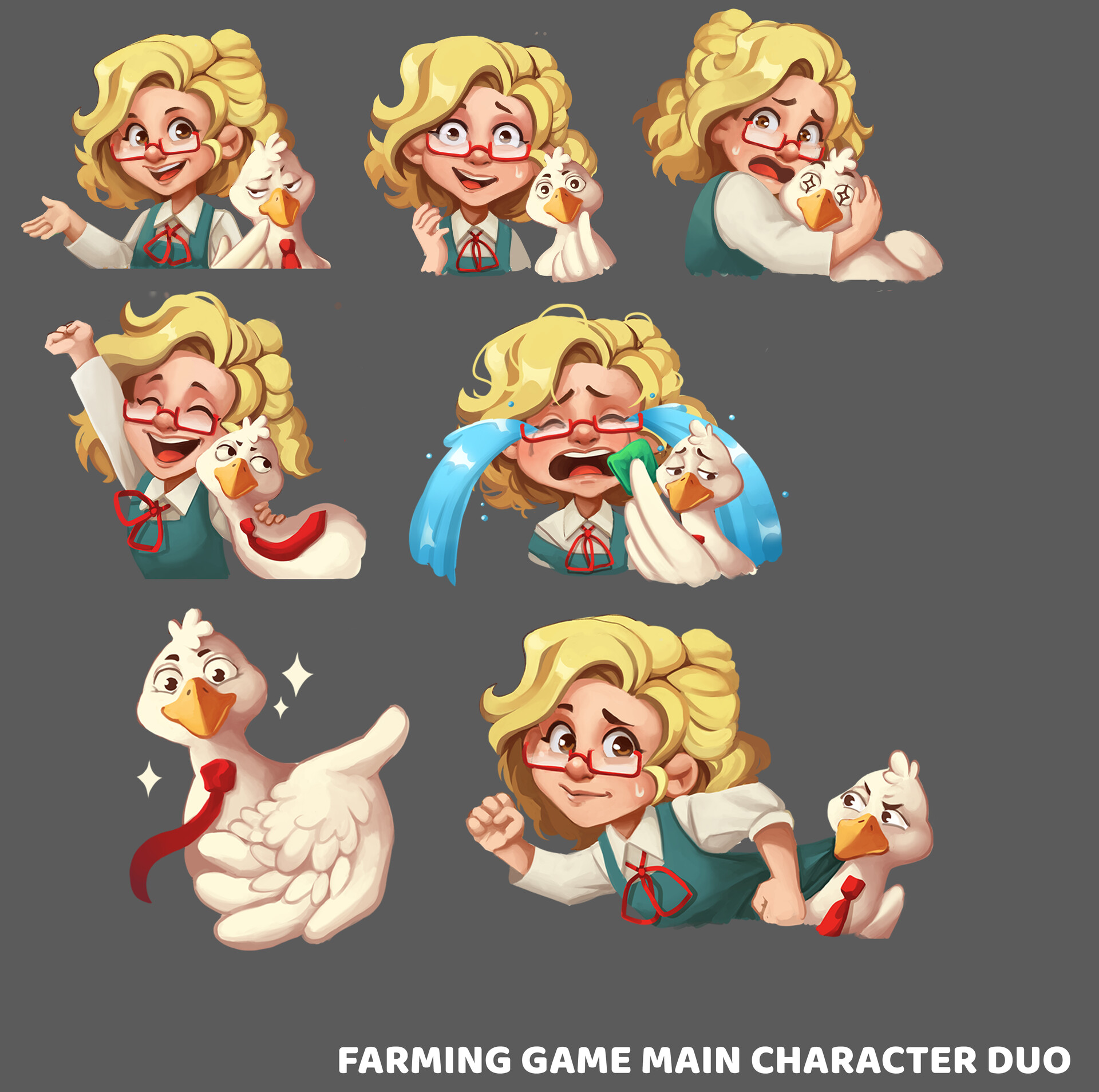 Aleksandra Rusiniak - Farming Game production - character art