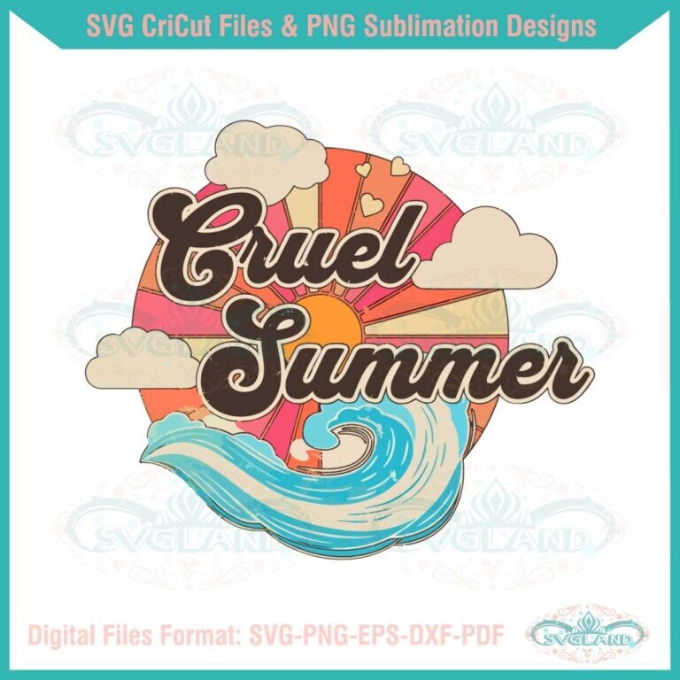 ArtStation - Retro Cruel Summer Song Taylor Swift SVG Digital Cricut File