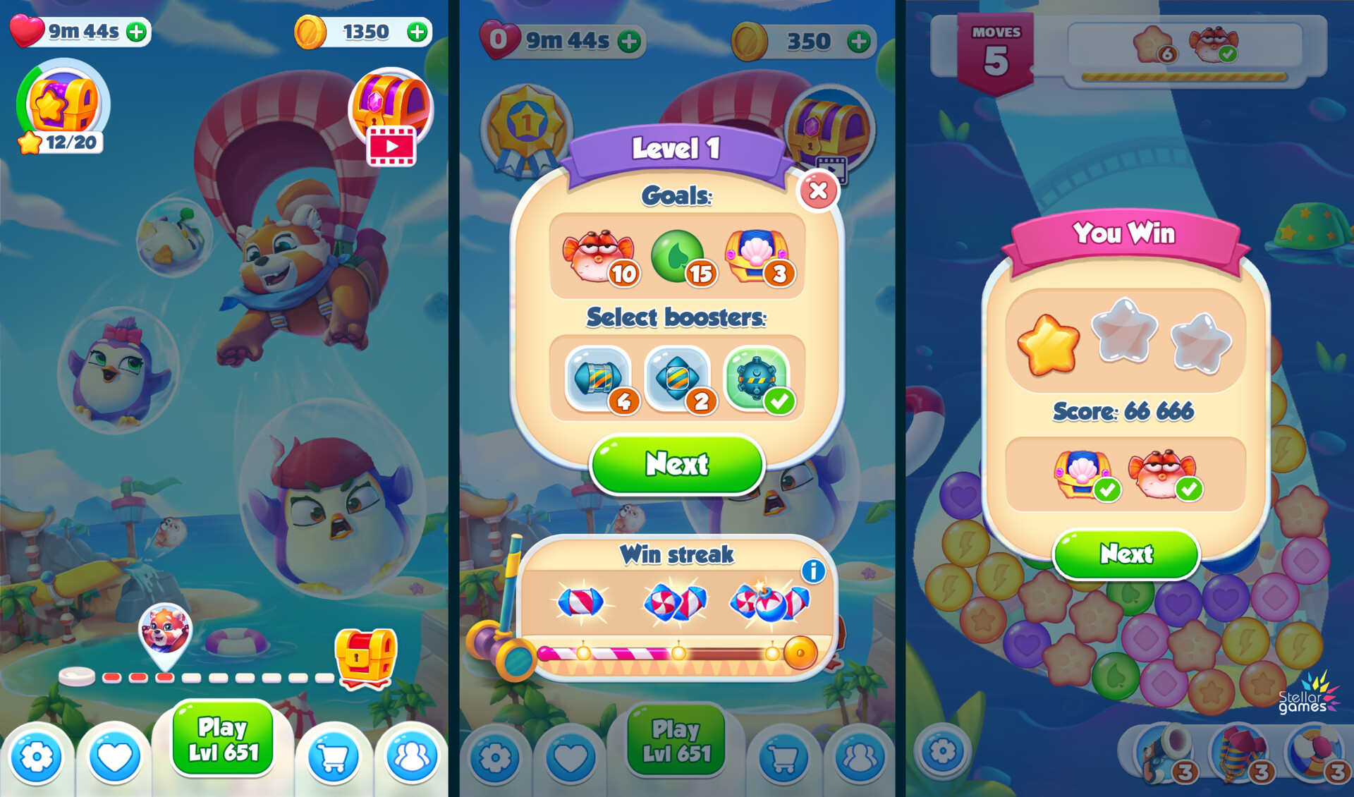 Anastasia Comarova - Pearl Blast UI Elements