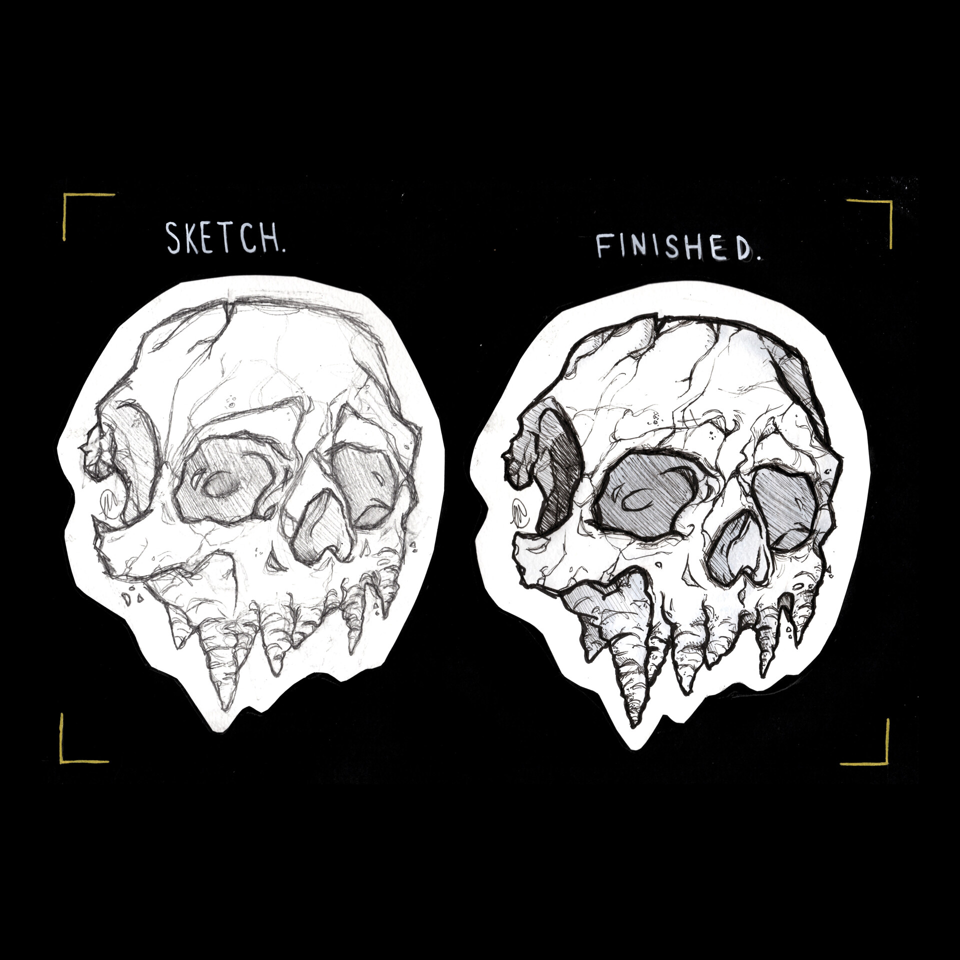 ArtStation - Traditional Inking/ Lining