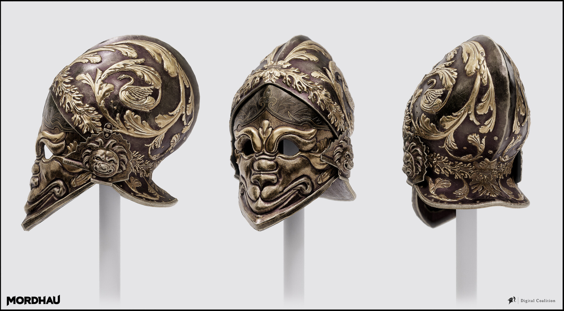 Digital Coalition - The Morosini Helmet (visored burgonet)