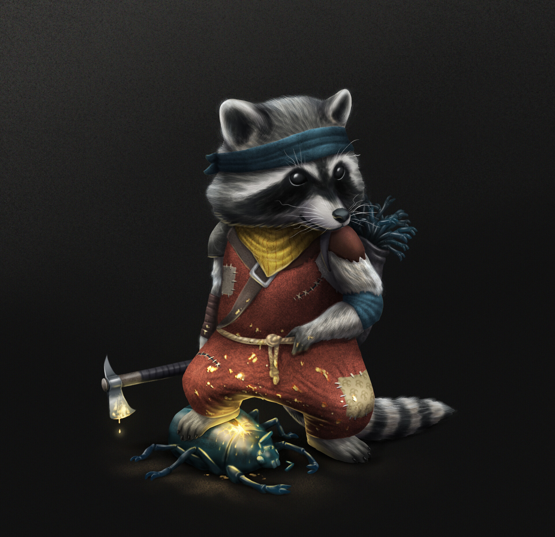 ArtStation - Racoon bug-hunter
