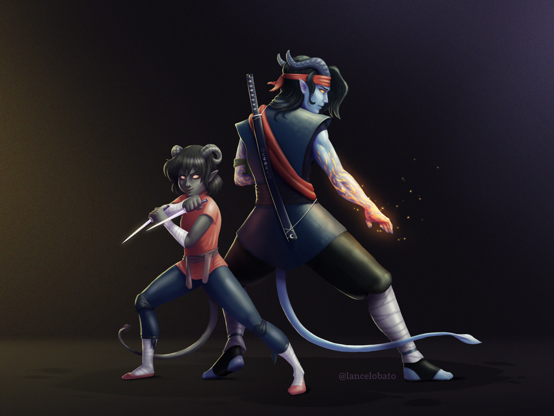 ArtStation - Tiefling Duo