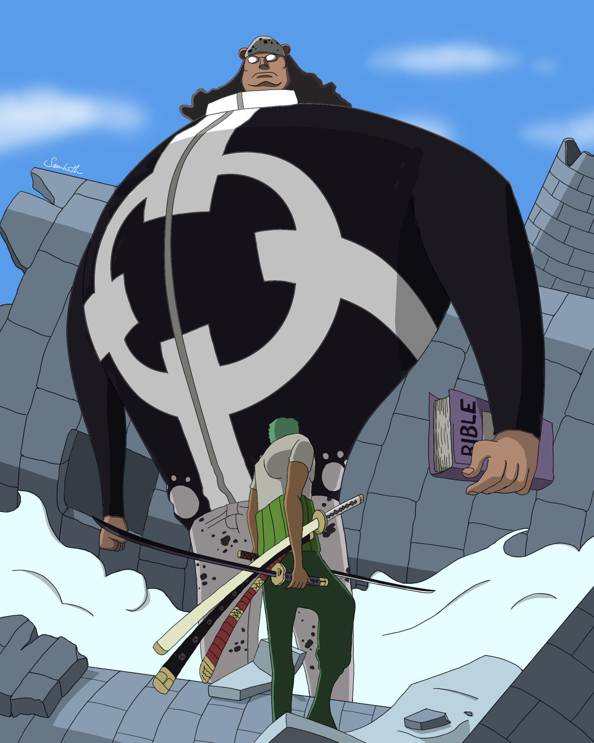 One Piece Zoro Vs Kuma