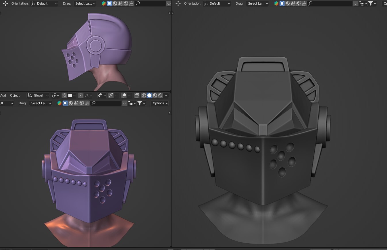 MENTOZ 3D - Grey Knight Terminator helmet