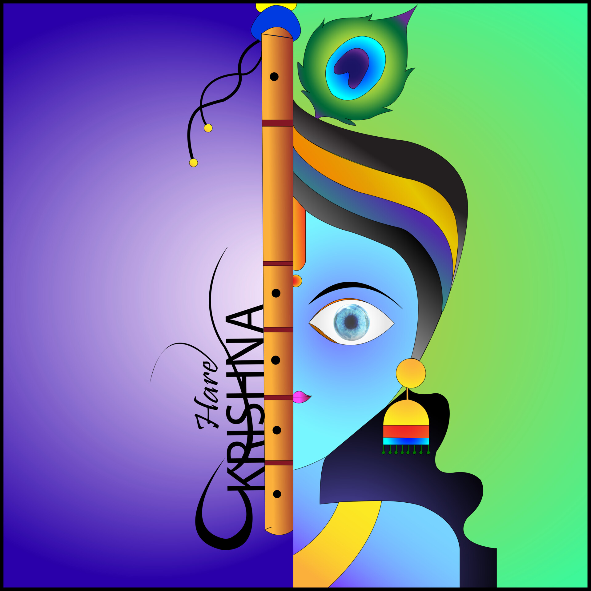 ArtStation - Lord Krishna Illustration