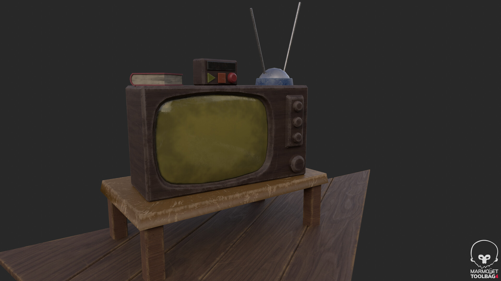 ArtStation - Old Television (GAME PROP)