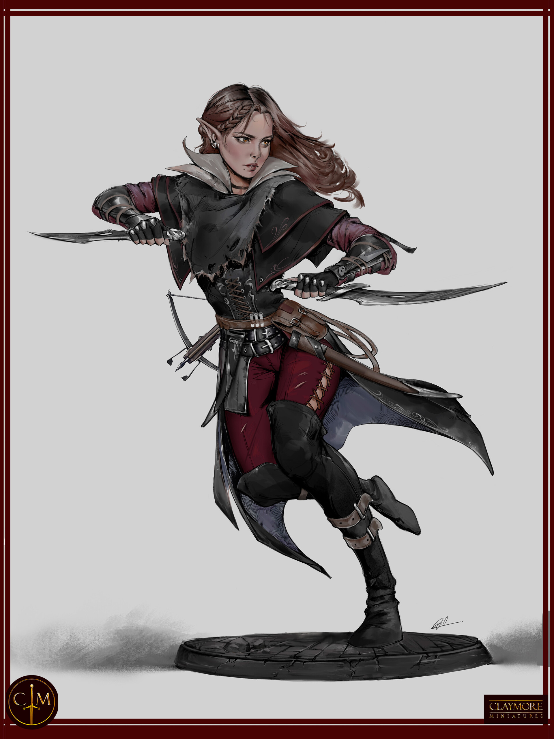ArtStation - Elf Assassin - Claymore Miniatures