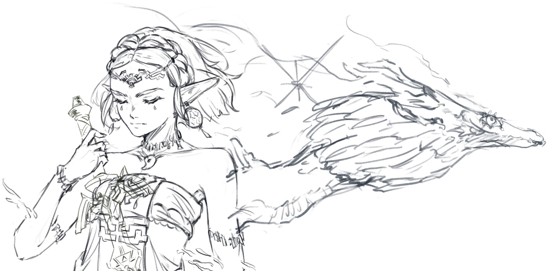 legend of zelda tears of the kingdom coloring pages free