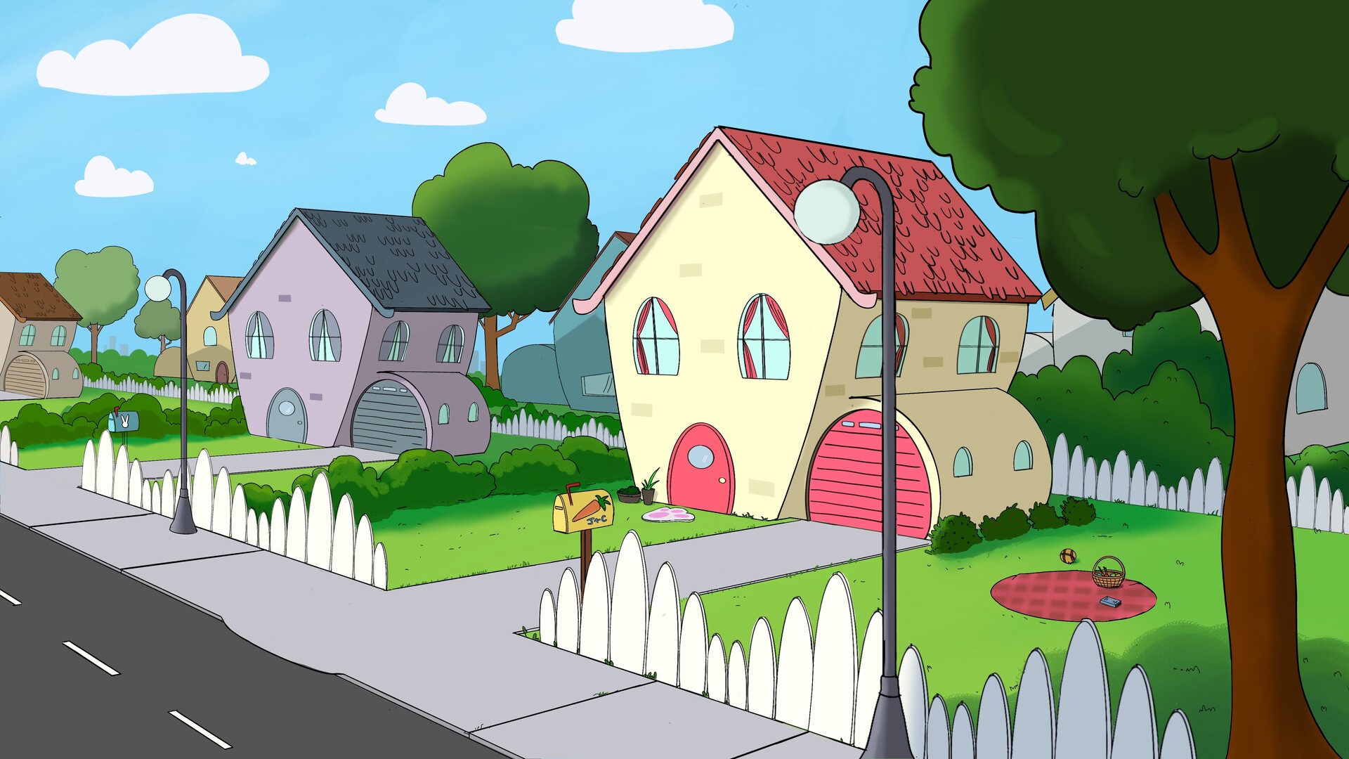 ArtStation - Bunny house 2pt perspective