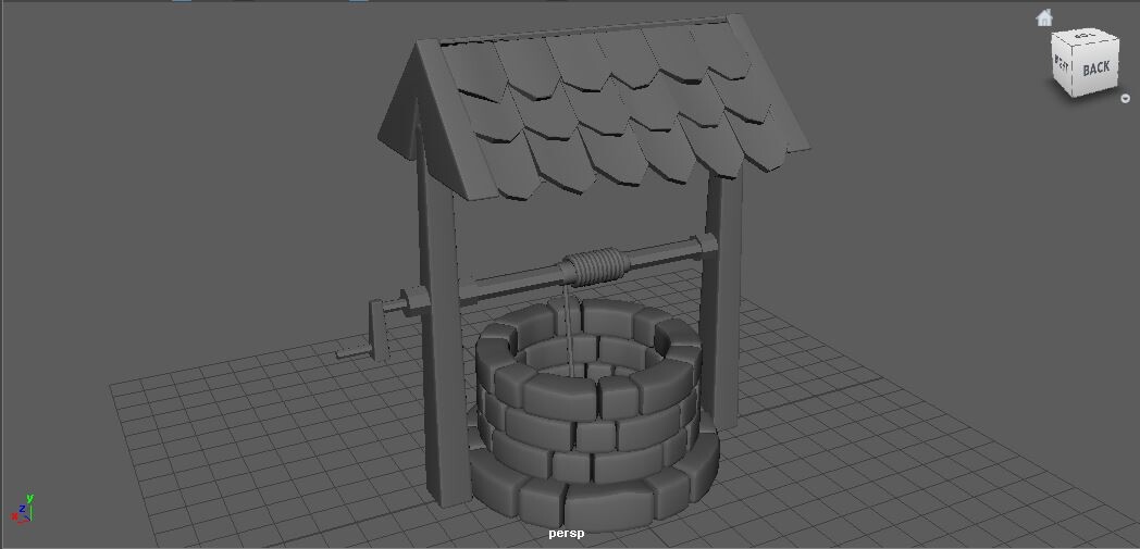 ArtStation - Fantasy concept well - 3D game asset